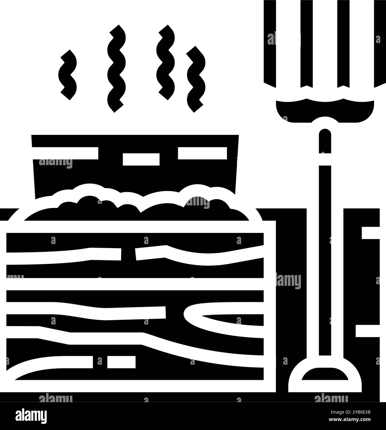 composting garden maintenance glyph icon vector illustration Stock ... composting garden maintenance glyph icon vector illustration Stock ...