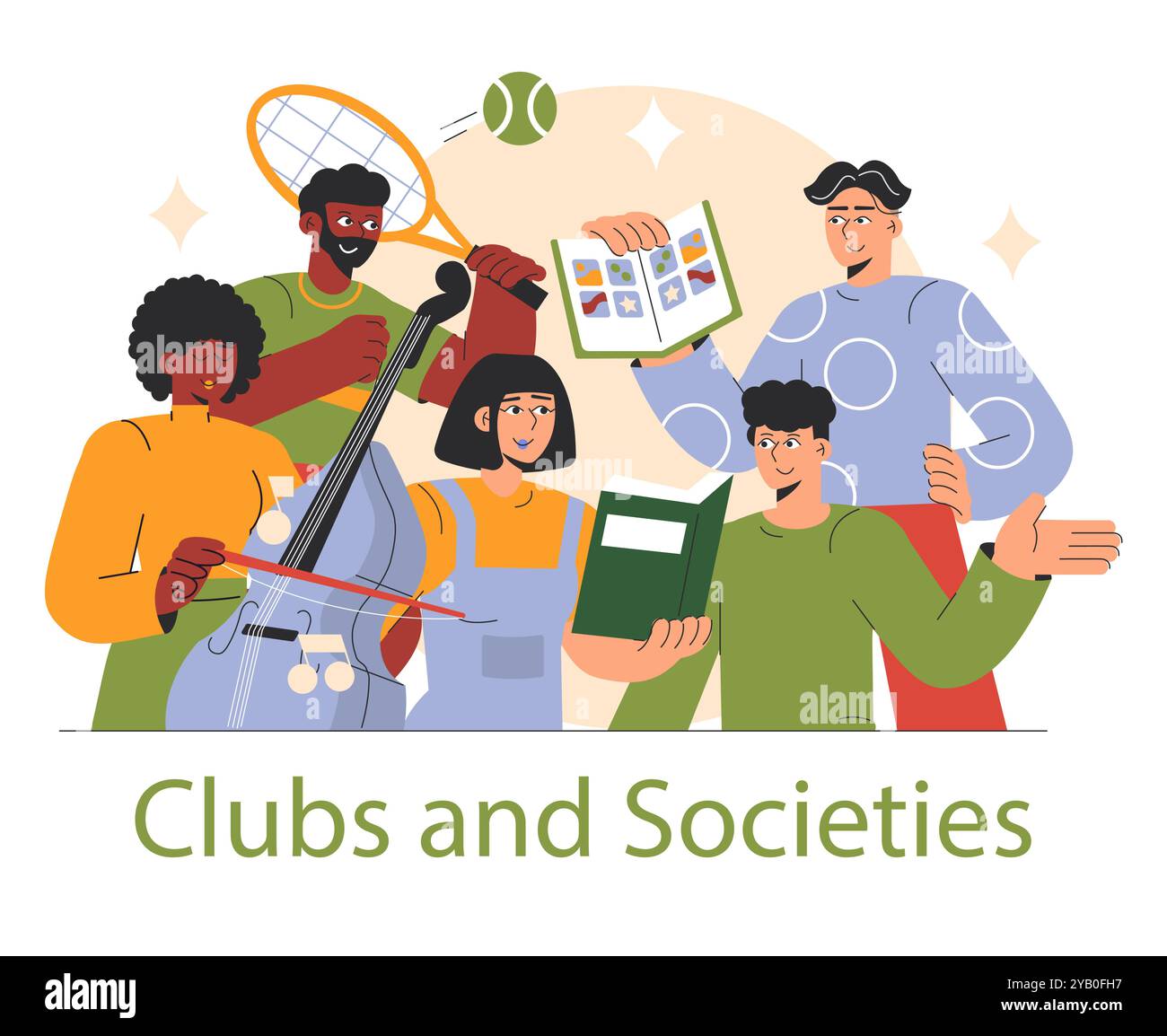 Sports and societies Stock Vector Images - Alamy