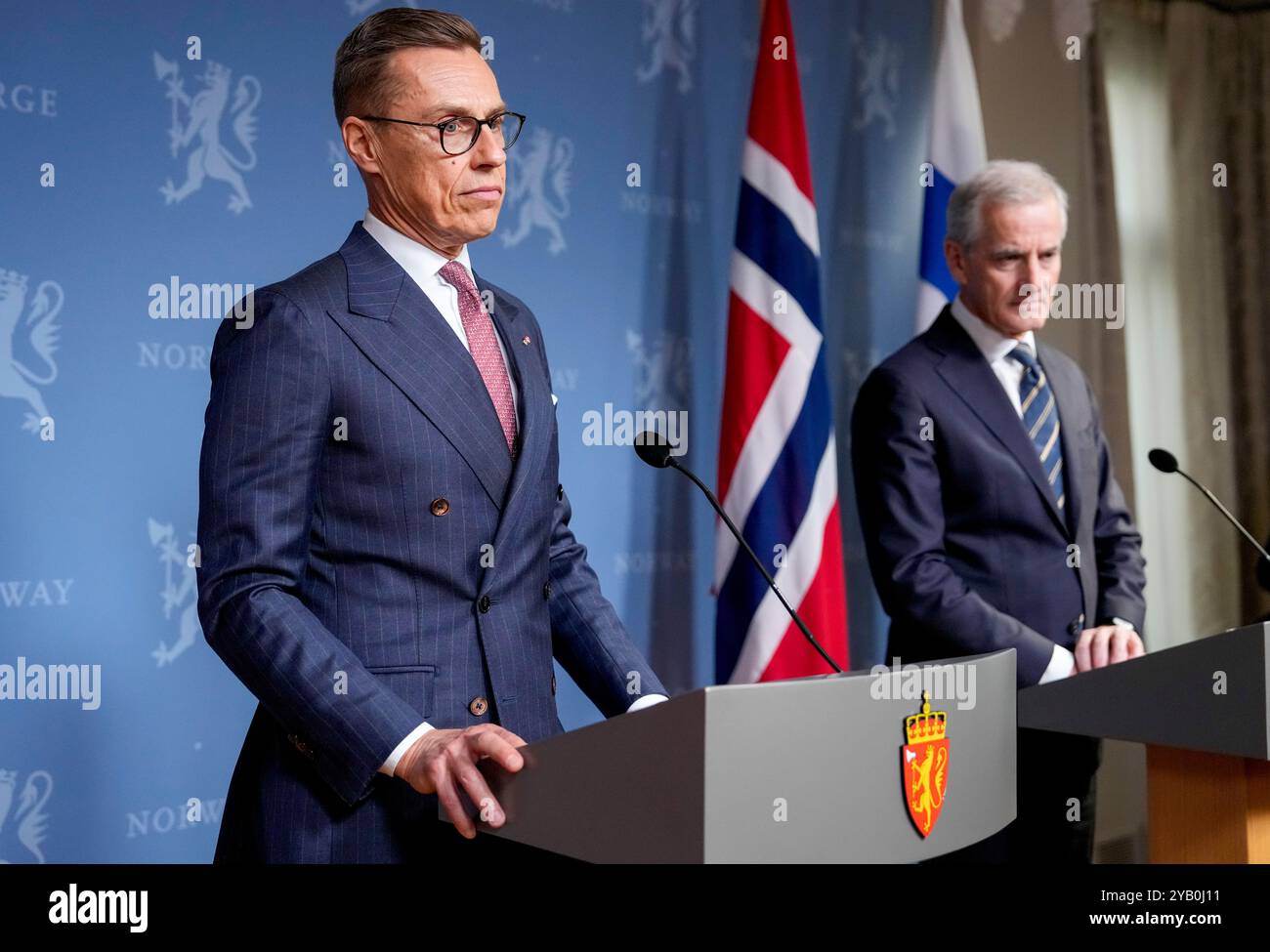 Oslo 20241016. President Alexander Stubb from Finland and Prime ...