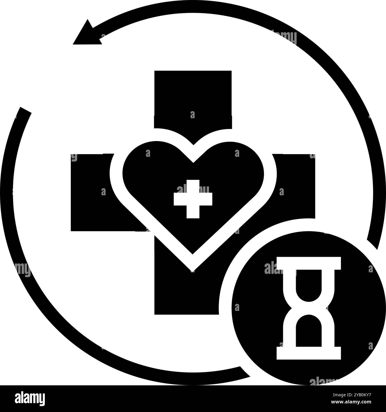 recovery cancer treatment glyph icon vector illustration Stock Vector ...