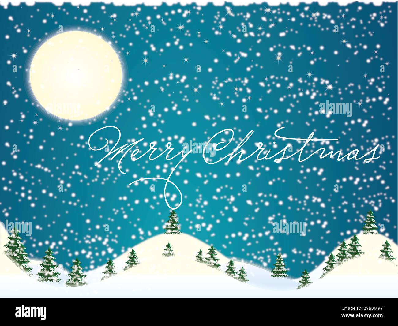 Snow blue sky on Stock Vector Images - Alamy