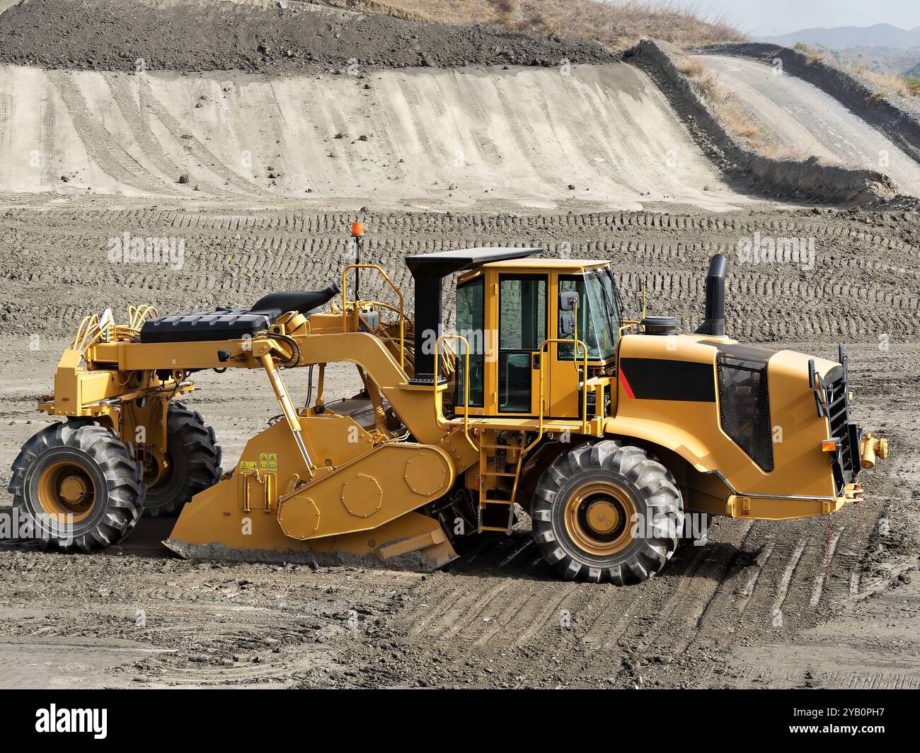 Rotary Mixer, Stabilizer with Operator Station Stock Photo - Alamy