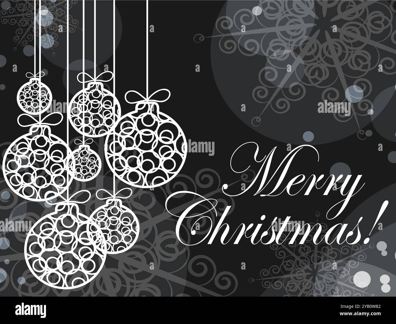 Merry christmas! The image features a black and white background with a ...