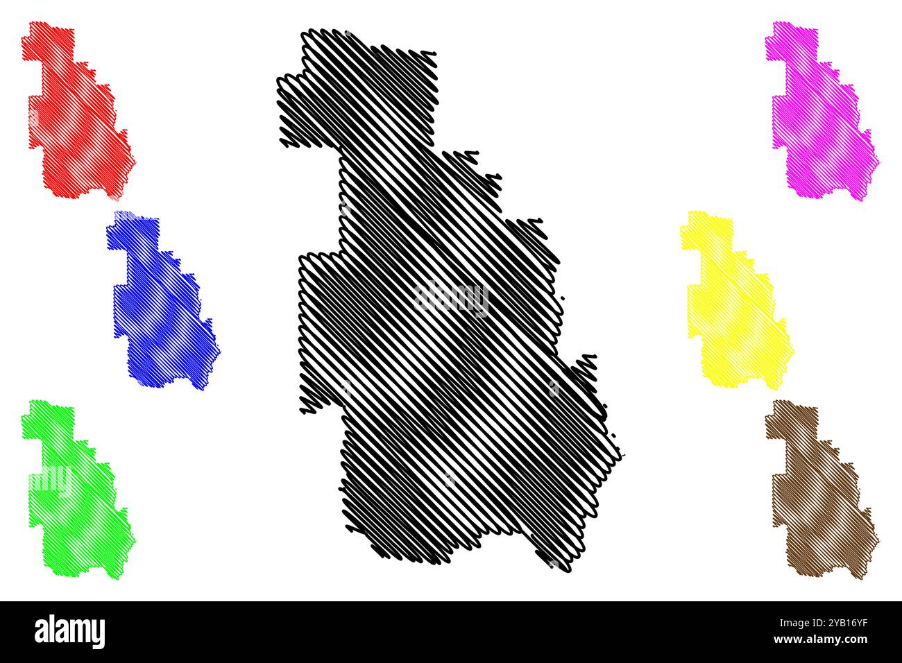 Buloke vector map hi-res stock photography and images - Alamy