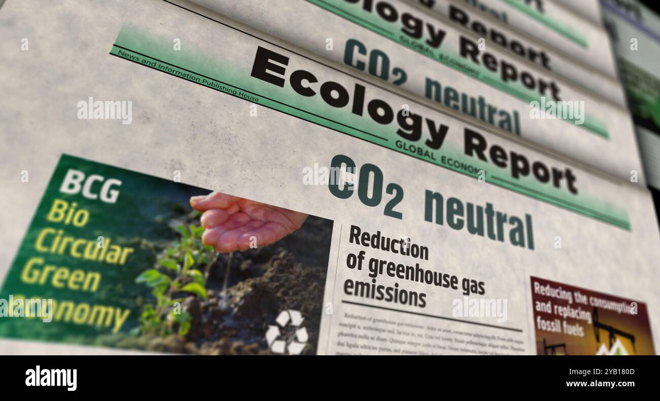 Co2 neutral global warming zero emission and decarbonize vintage news ...