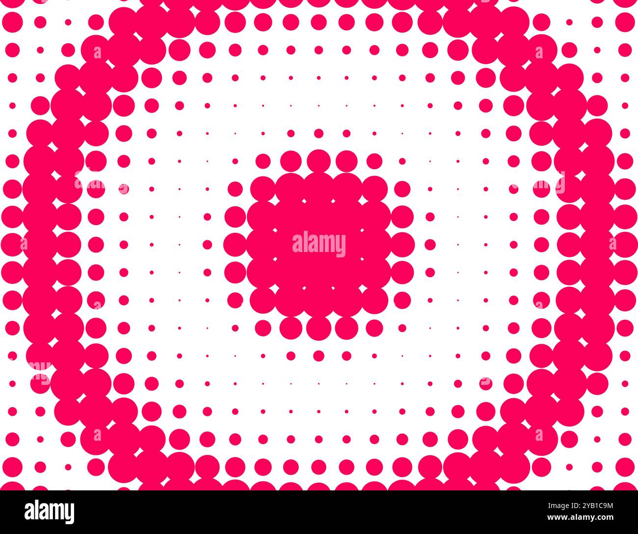 Vibrant dot pattern with concentric circles. Vector illustration Stock ...