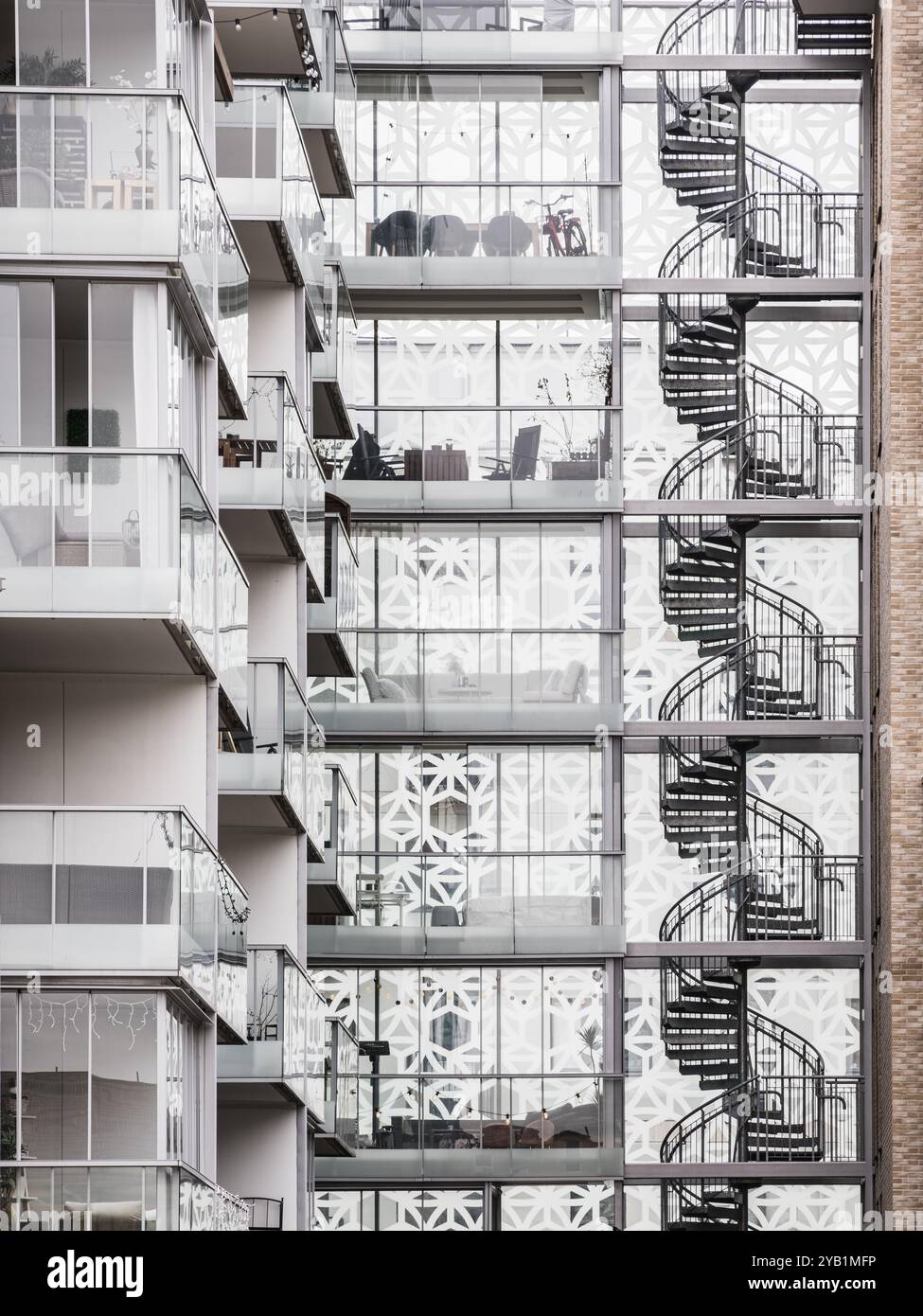 Showcases residential architecture with floor plans hi-res stock ...