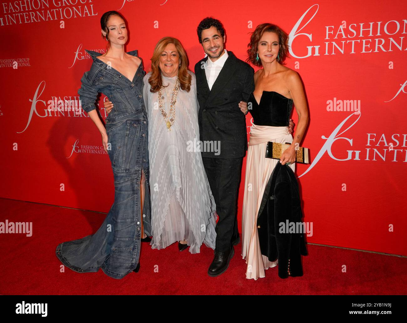 New York, United States. 15th Oct, 2024. Coco Rocha, Fern Mallis, Zac ...