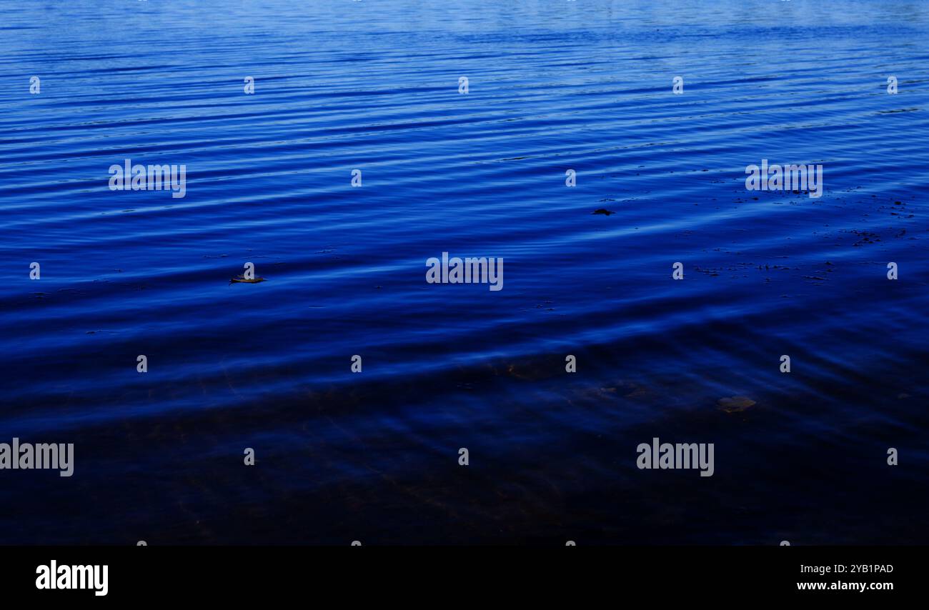 Blue surface of the ocean with gentle ripples Stock Photo - Alamy