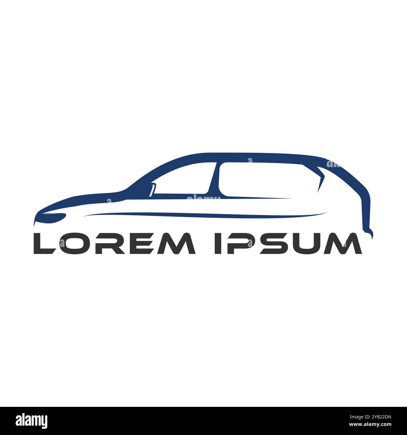 Simple Minimalist Van or Minivan Crossover SUV Car Line Logo Icon ...