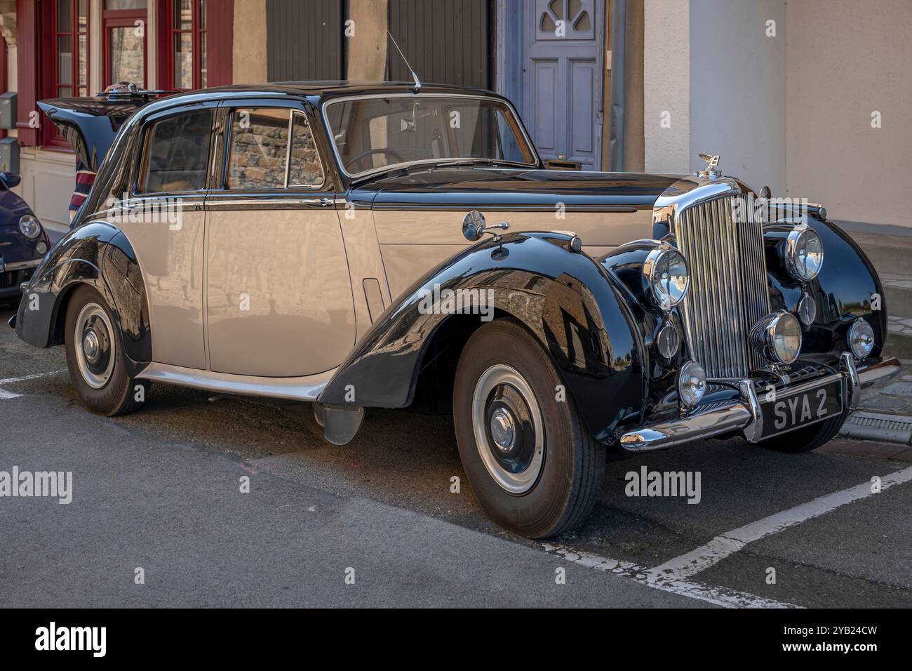 Saint-Valery-sur-Somme, France - 09 19 2024: View of an old rolls royce ...