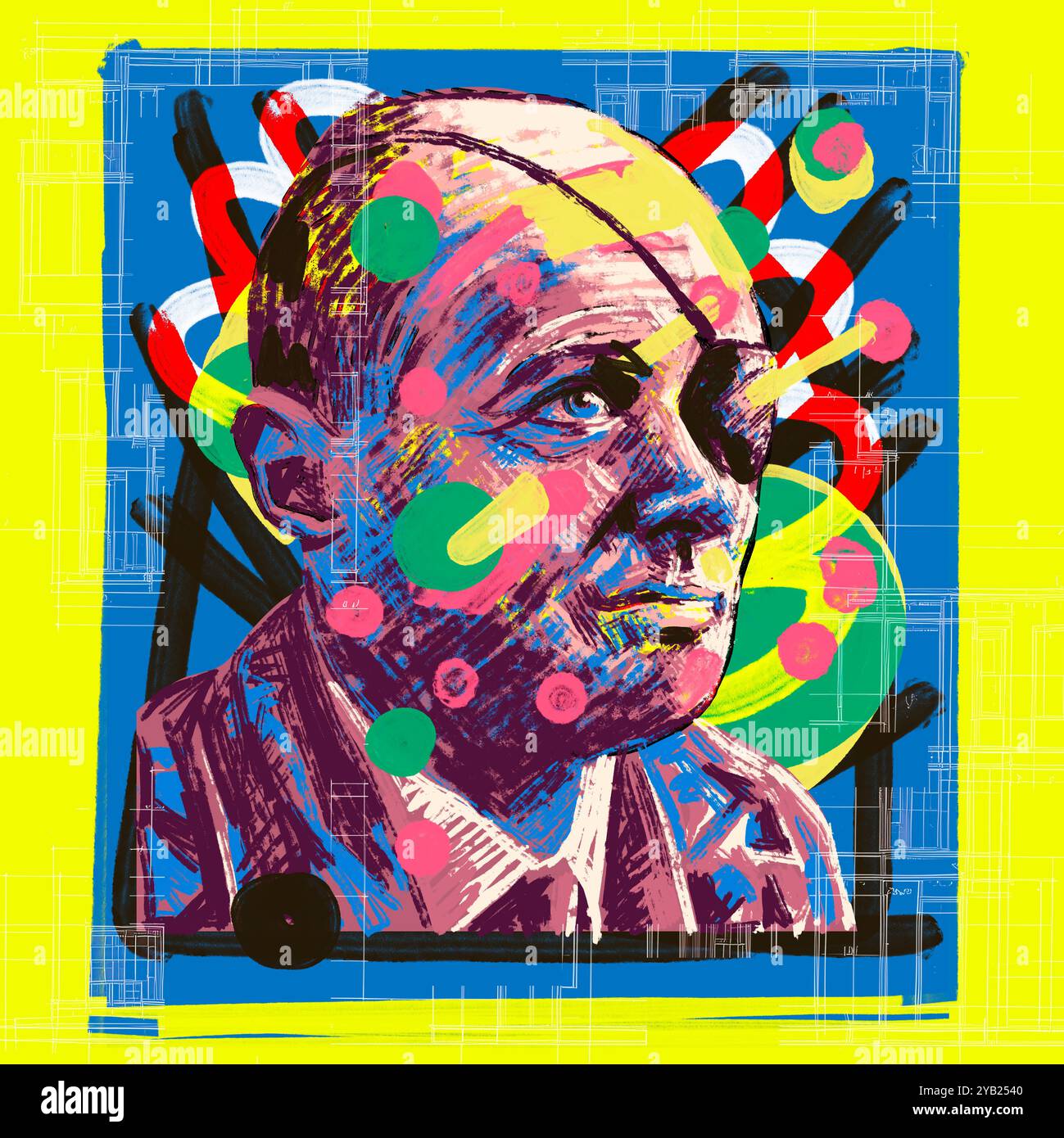 Portrait of moshe dayan hi-res stock photography and images - Alamy