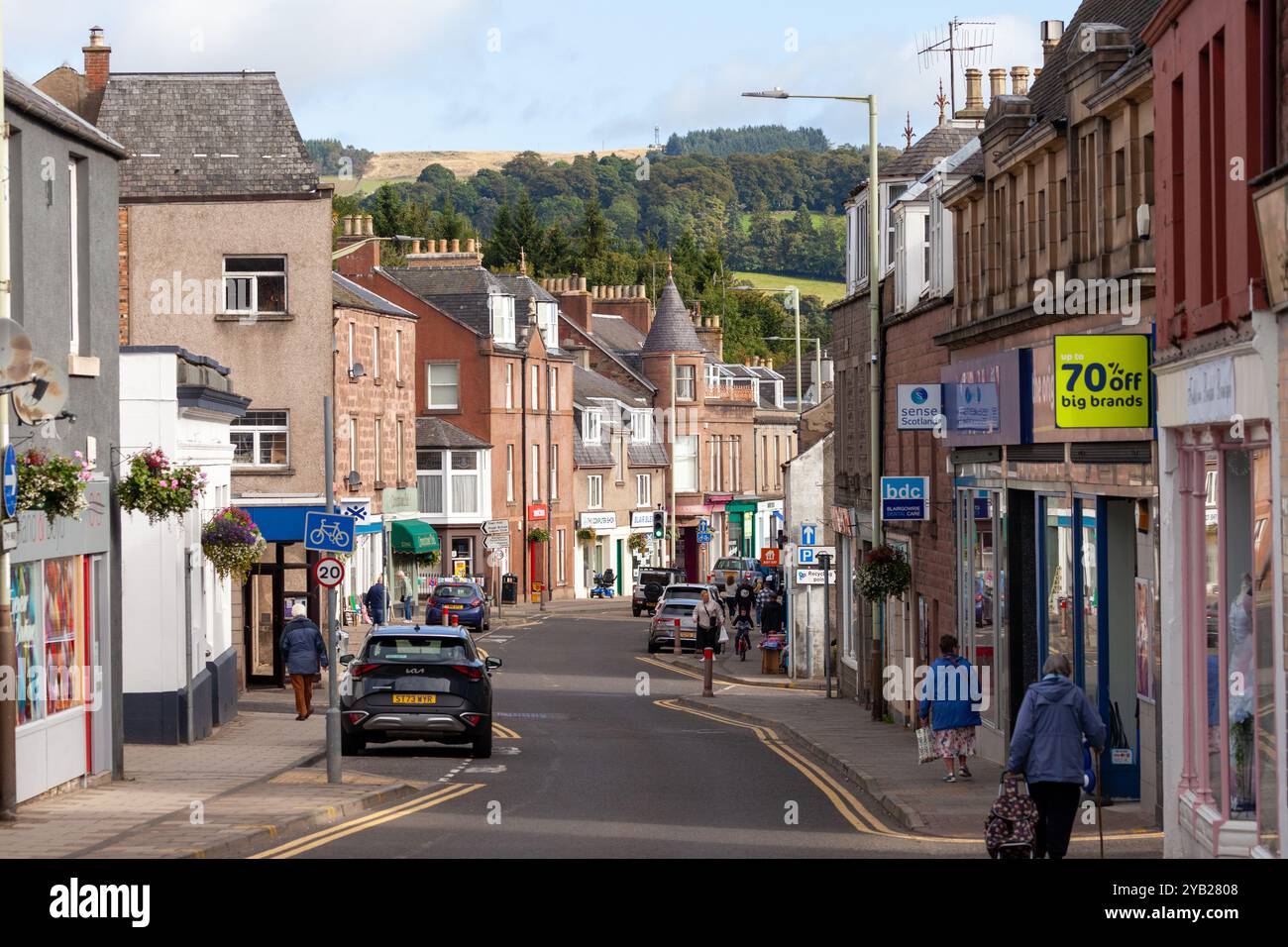 Blairgowrie High Street, Perthshire, Scotland Stock Photo - Alamy