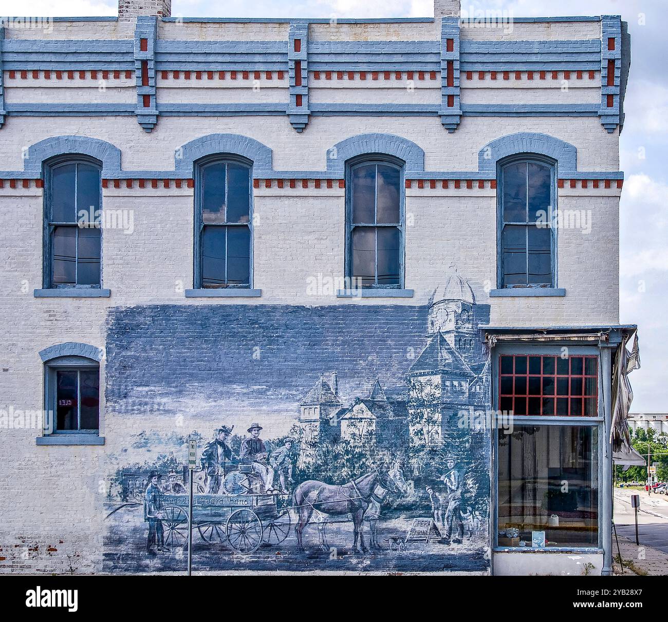 Mural of the John Biggs painting "Light Guard Band" Carthage, Missouri ...