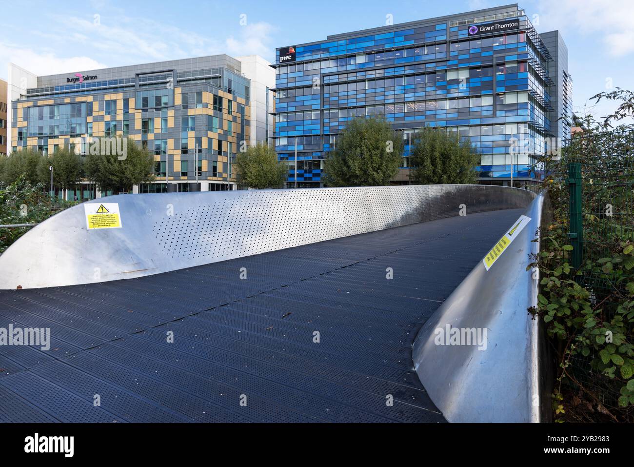 Meads Reach Bridge a pedestrian footbridge and cycle bridge over the ...