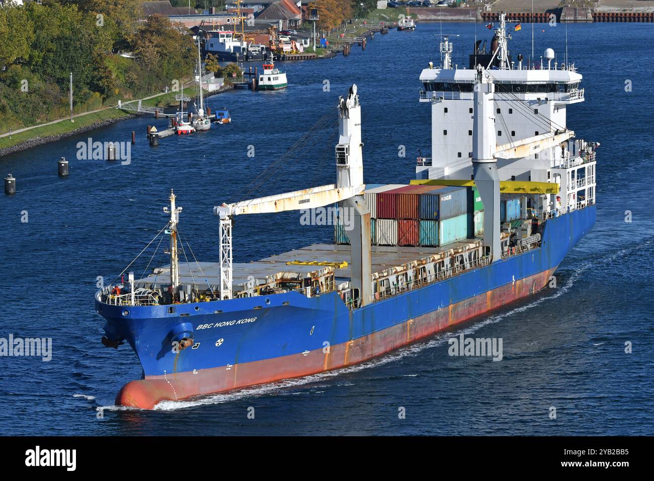 General Cargo Ship BBC HONG KONG passing the Kiel Canal Stock Photo - Alamy
