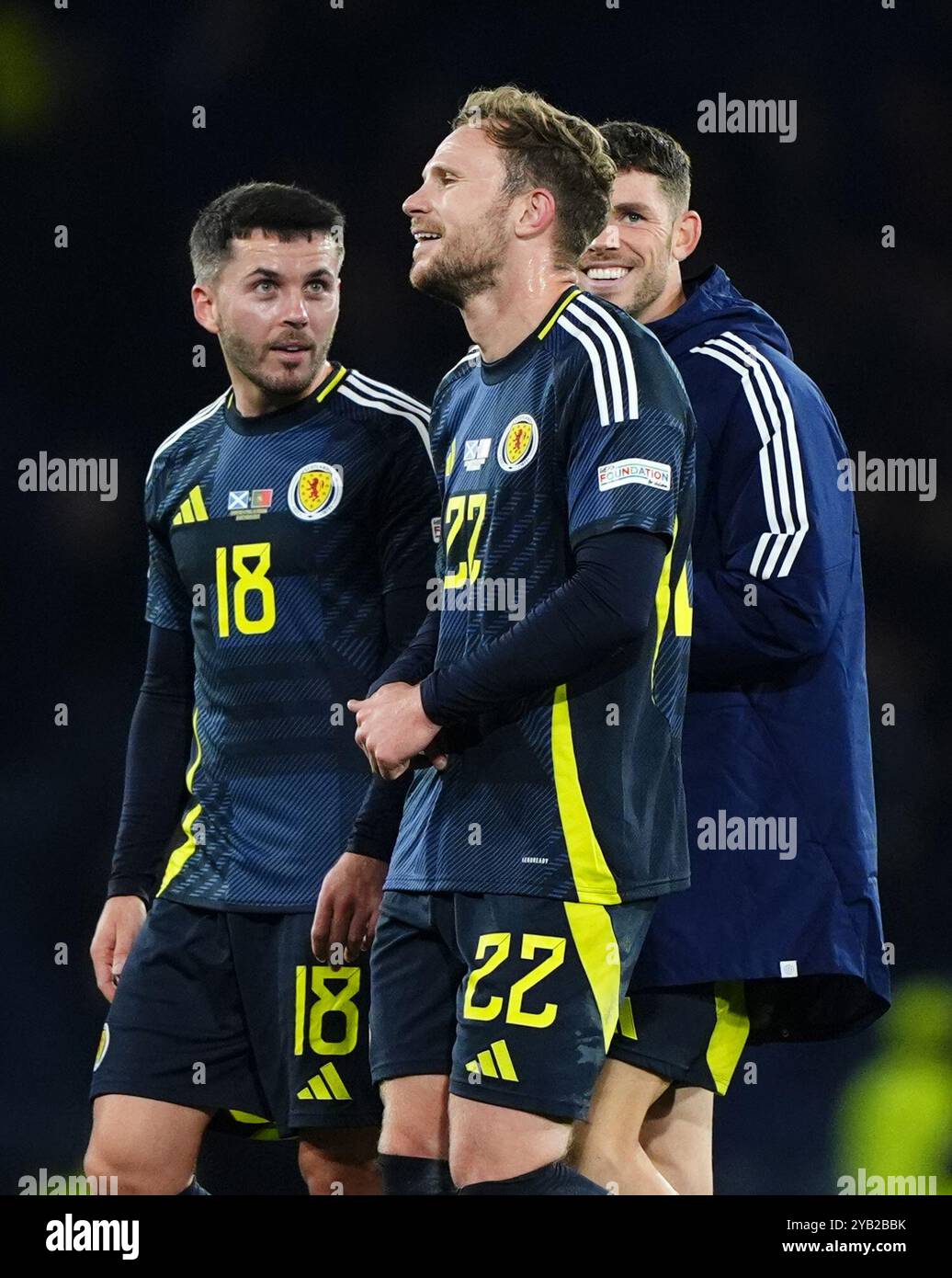 File photo dated 15-10-2024 of Scotland's Lewis Morgan and Nicky Devlin ...