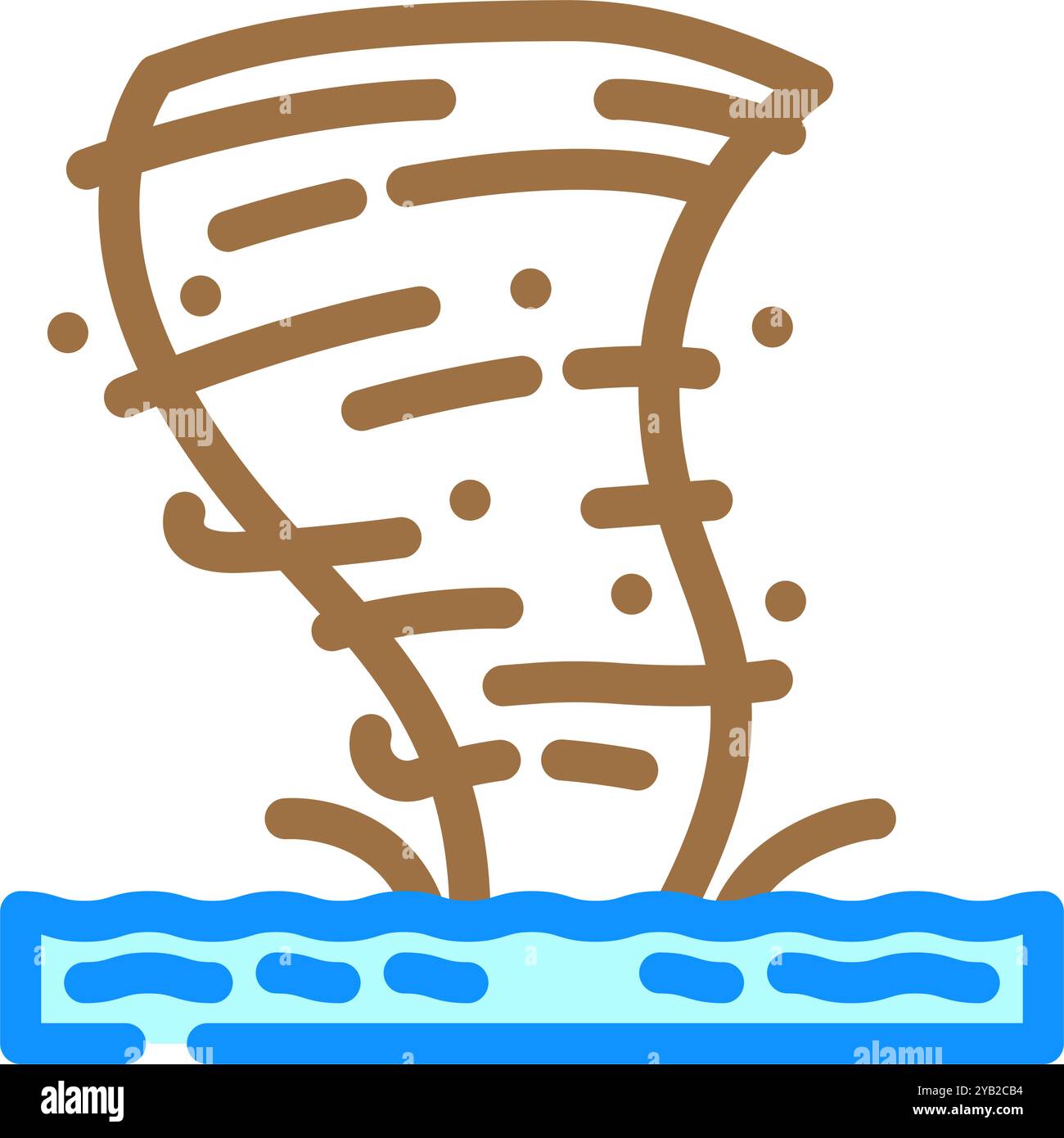 hurricane natural phenomena color icon vector illustration Stock Vector ...