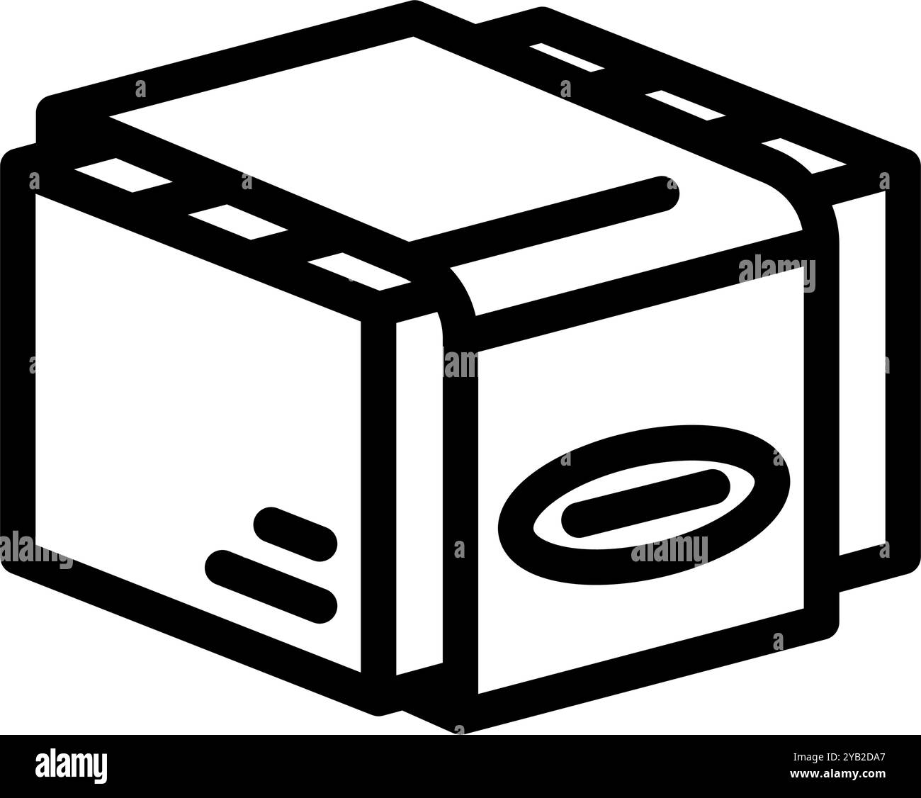 sleeve cardboard packaging line icon vector illustration Stock Vector ...