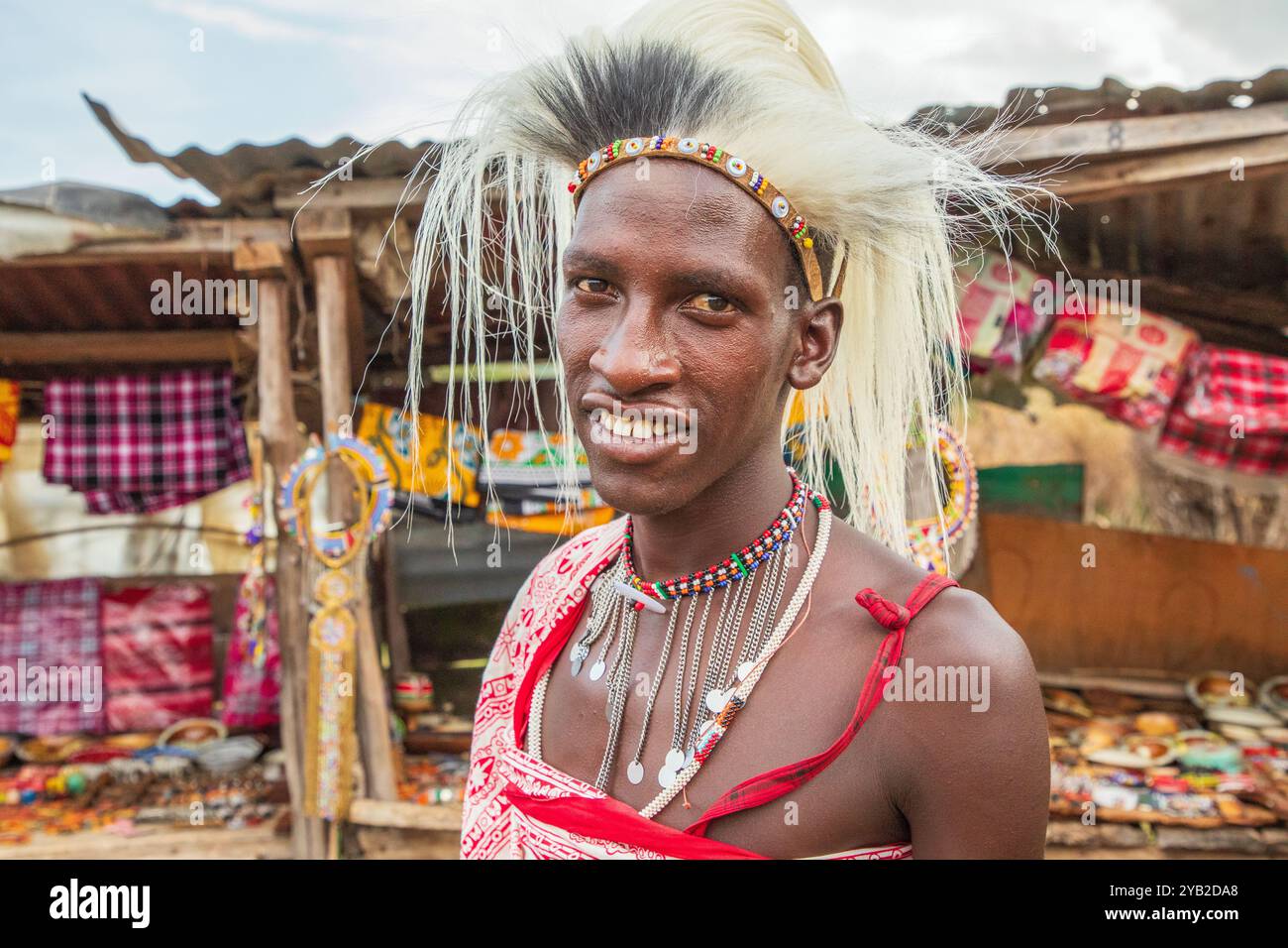 Maasai men in traditional dress hi-res stock photography and images - Alamy