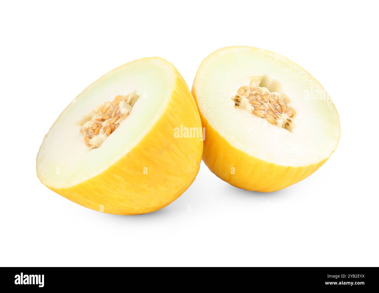 Two halves melon on hi-res stock photography and images - Alamy