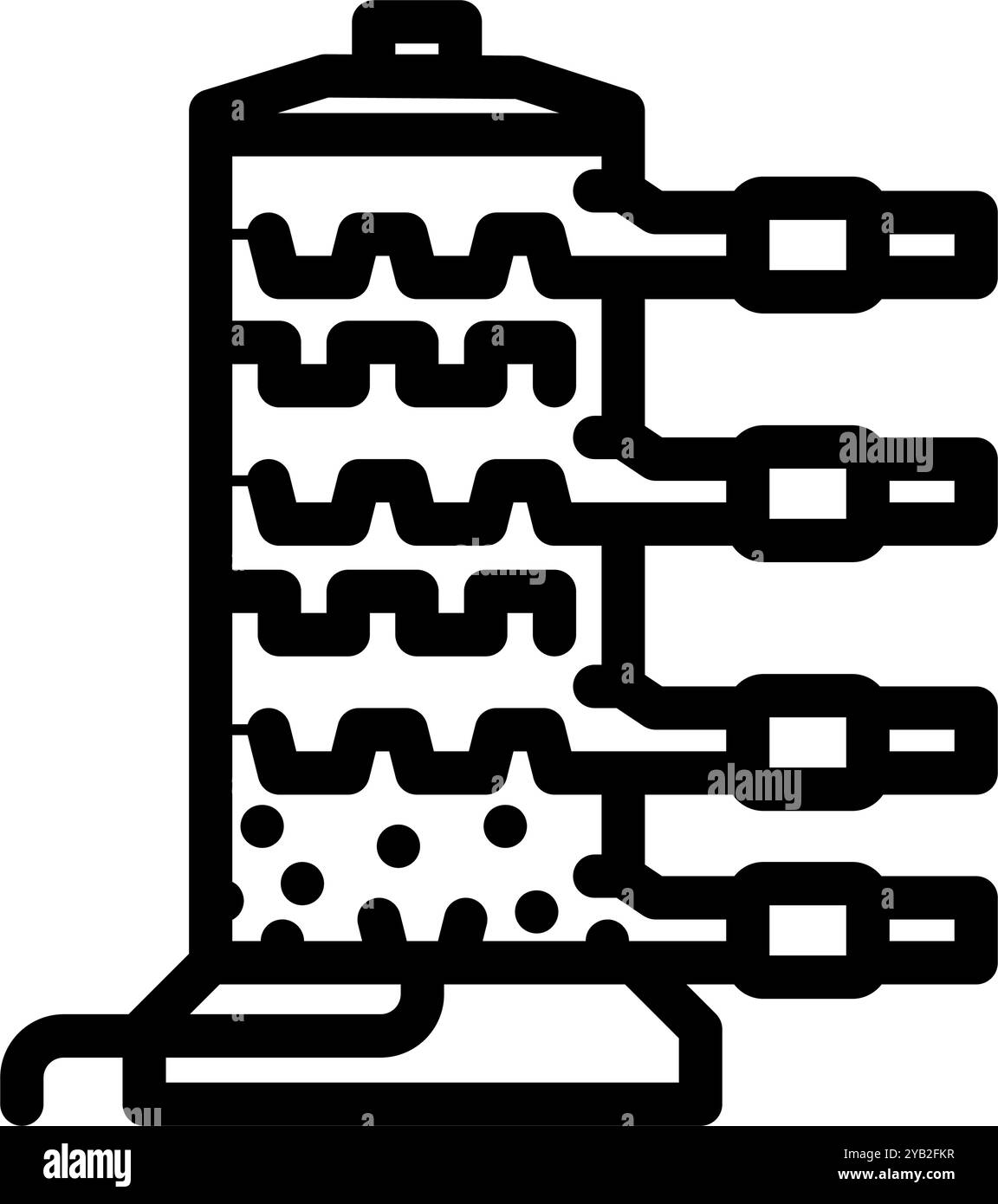 oil refining industry line icon vector illustration Stock Vector Image ...