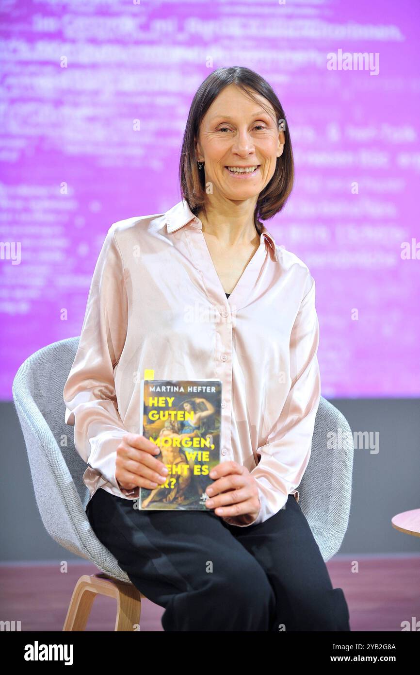 Frankfurter Buchmesse 2024. Schriftstellerin Martina Hefter am 16.10. ...