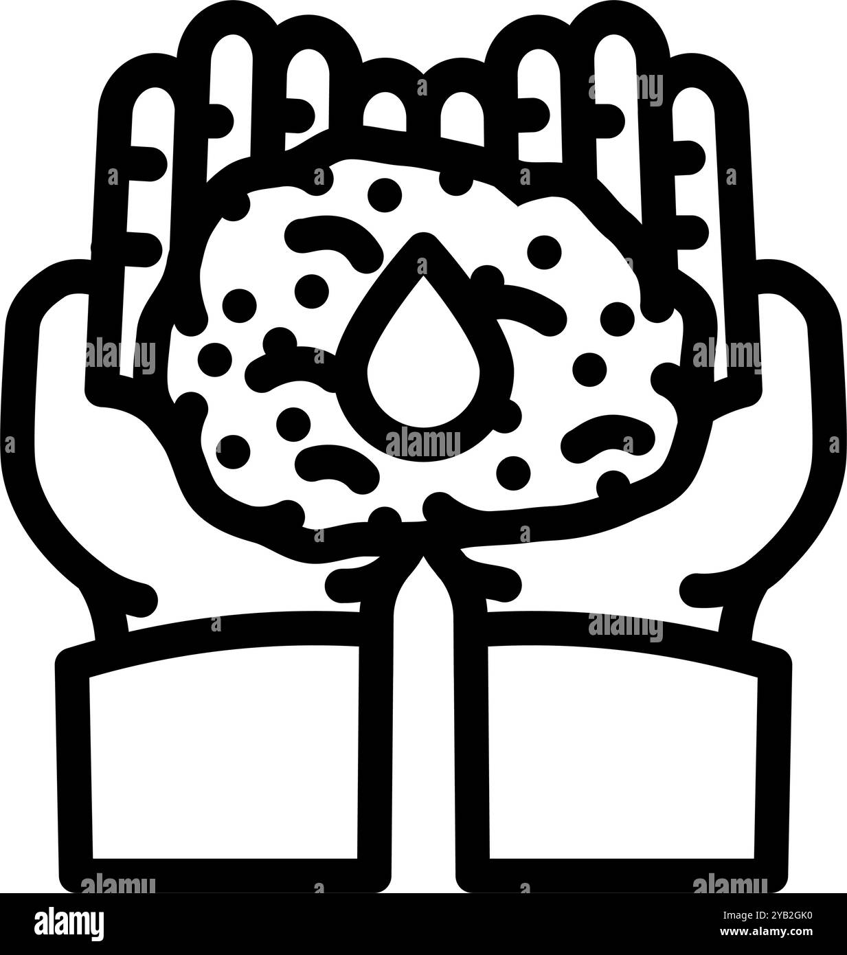 oil sands industry line icon vector illustration Stock Vector Image ...