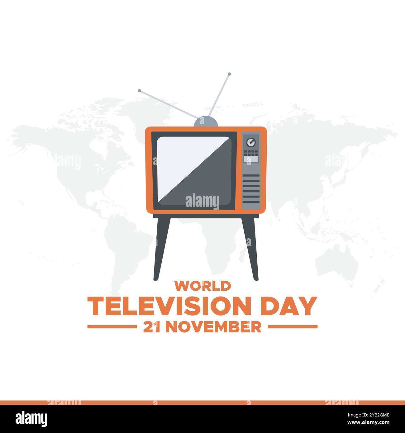 World Television Day on November 21, World Television Day illustration ...