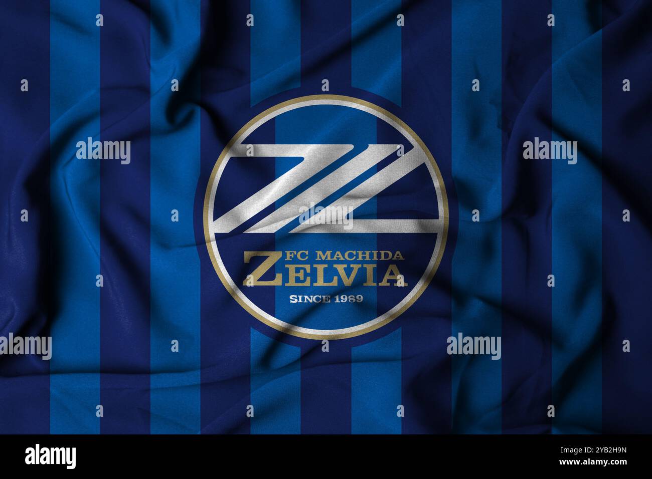 pringsewu, Lampung; October 17, 2024; Selective focus flag logo texture ...