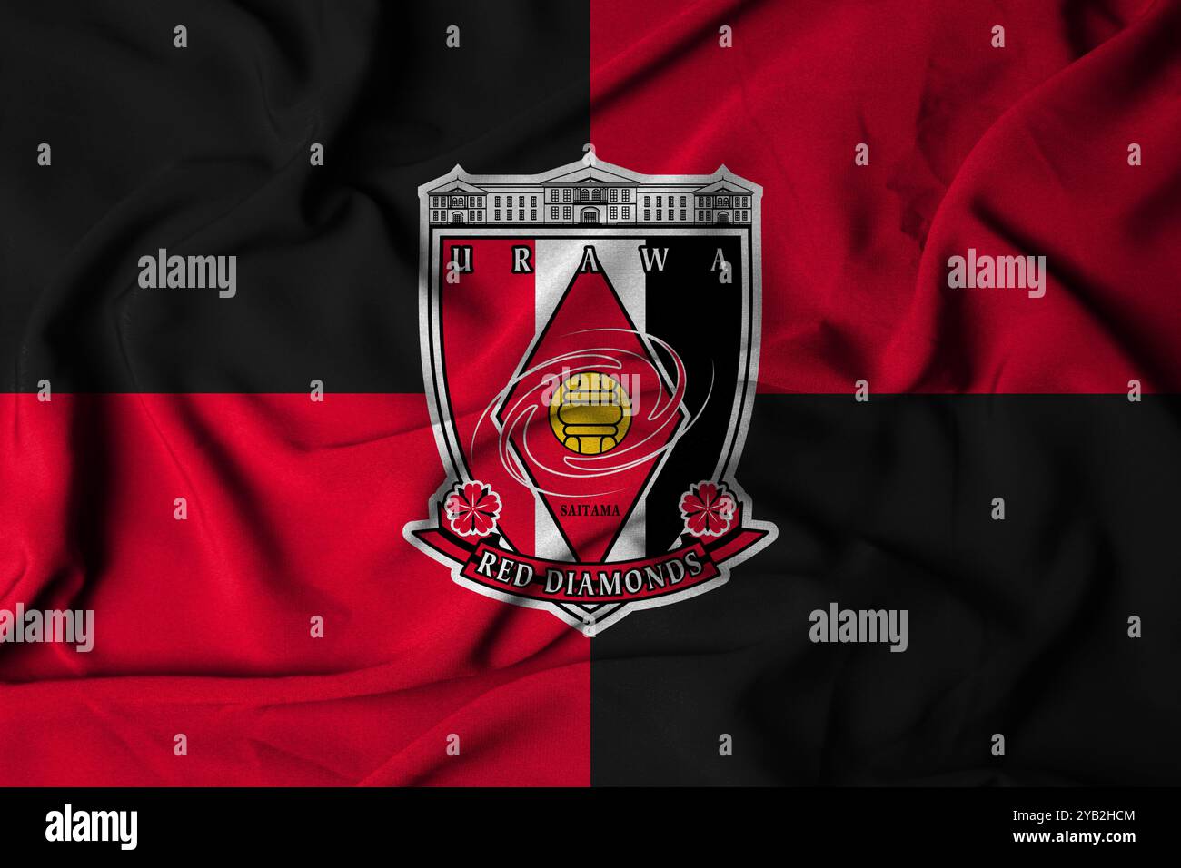 pringsewu, Lampung; October 17, 2024; Selective focus flag logo texture ...