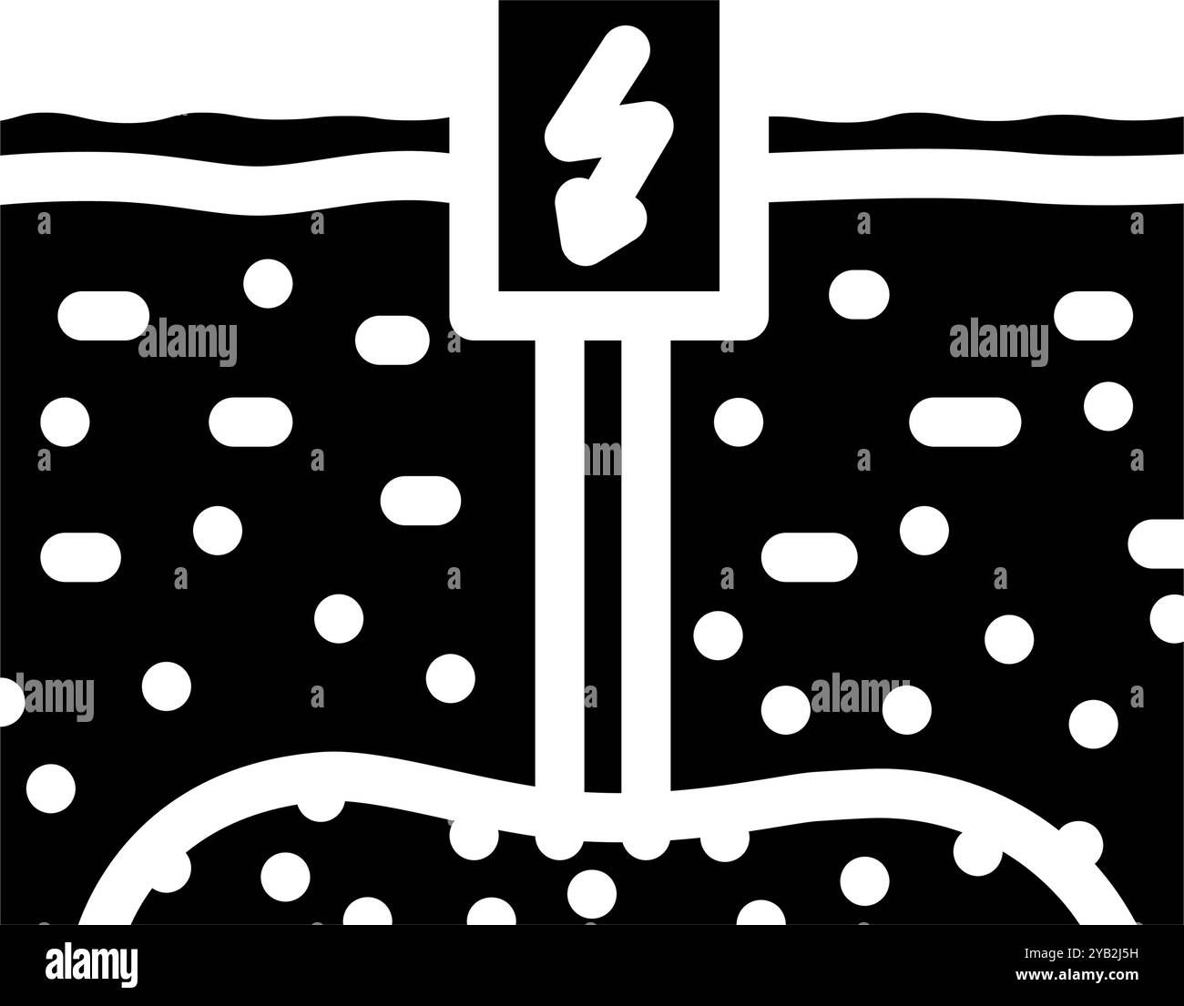 power geothermal energy glyph icon vector illustration Stock Vector ...