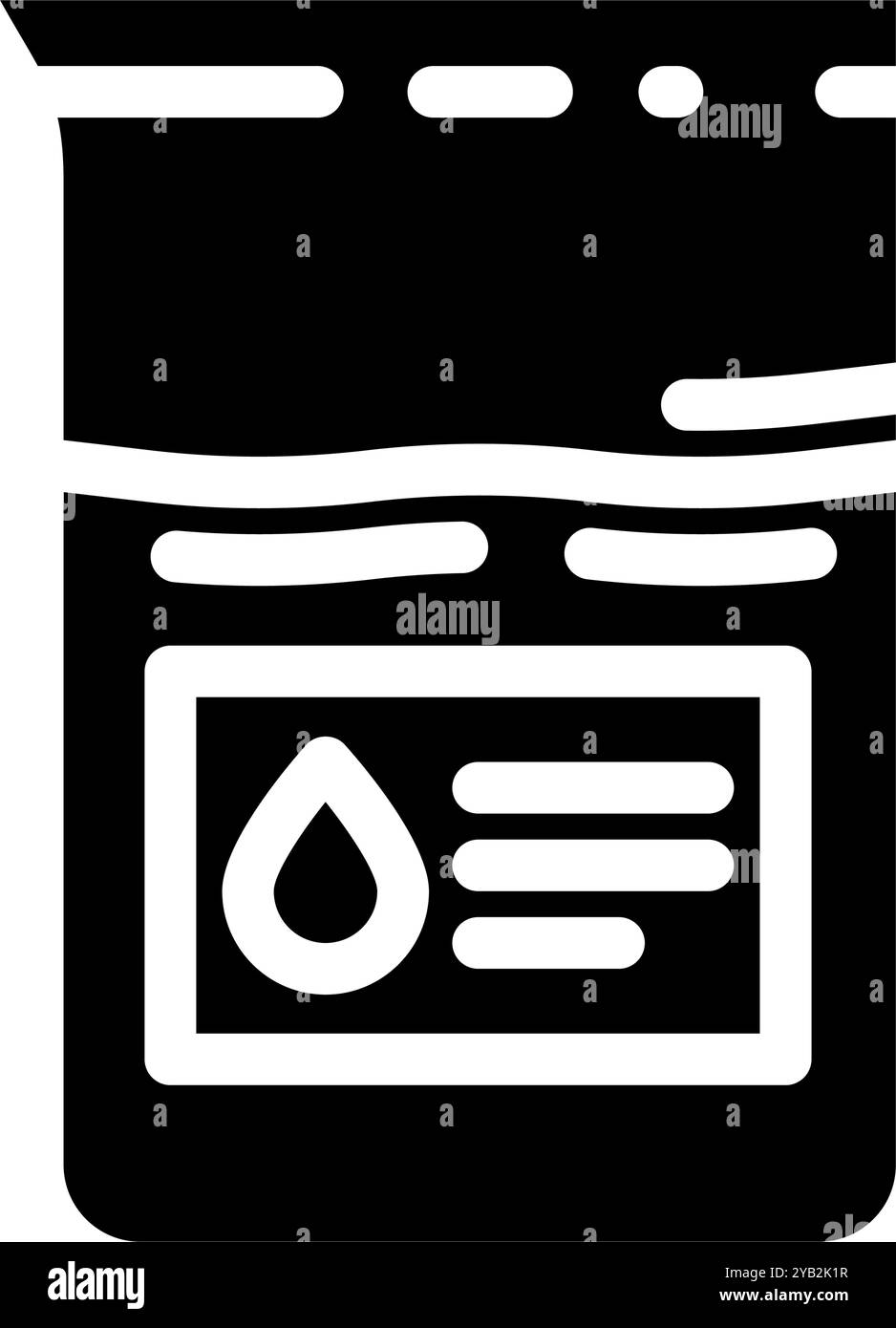 crude oil industry glyph icon vector illustration Stock Vector Image ...