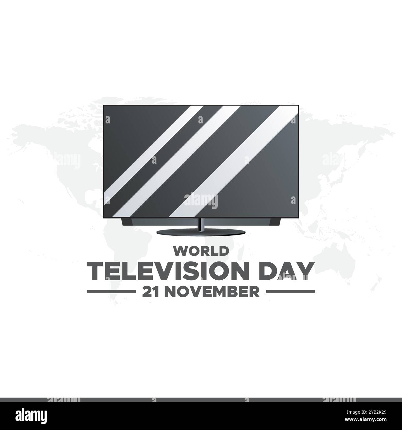 World Television Day on November 21, World Television Day illustration ...