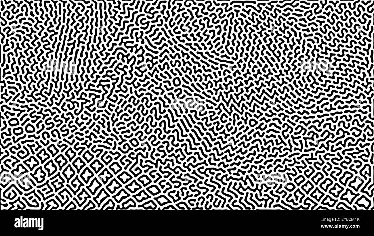 Dense black and white abstract pattern with small lines Stock Vector ...