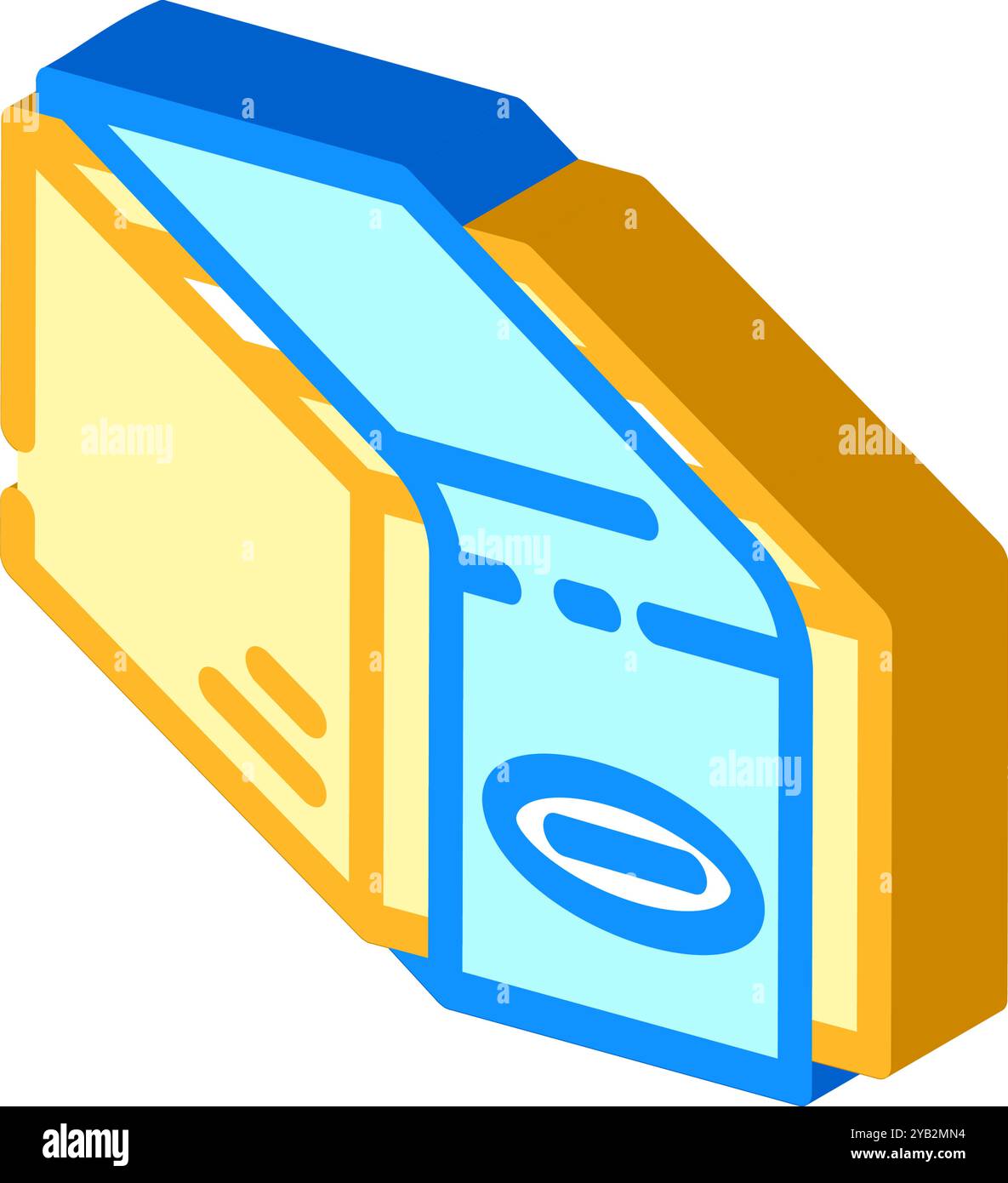 sleeve cardboard packaging isometric icon vector illustration Stock ...