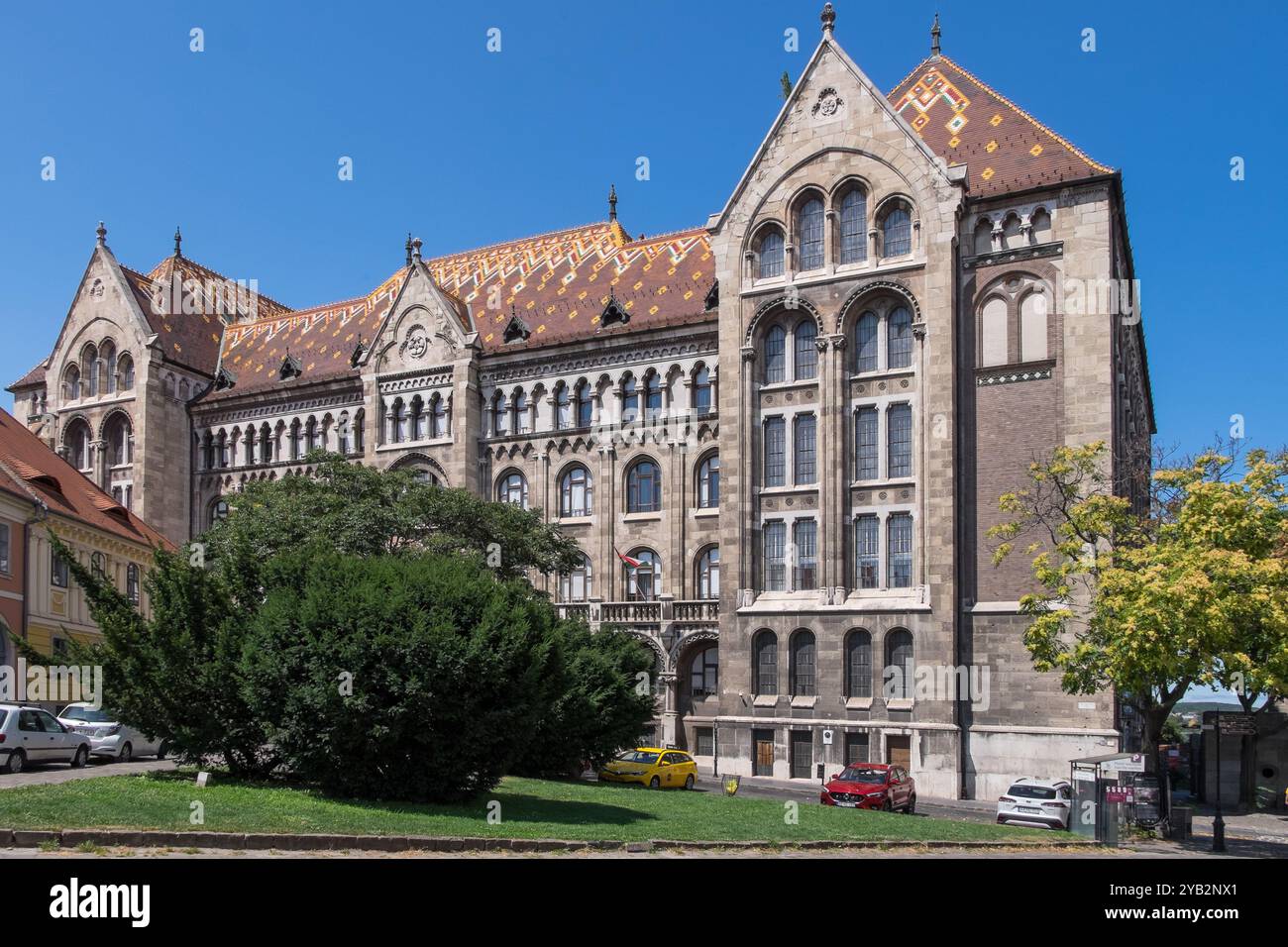 National Archives of Hungary Building in the historic center of Buda ...
