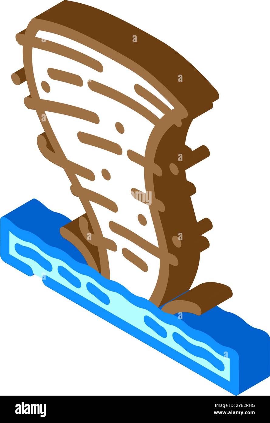 hurricane natural phenomena isometric icon vector illustration Stock ...