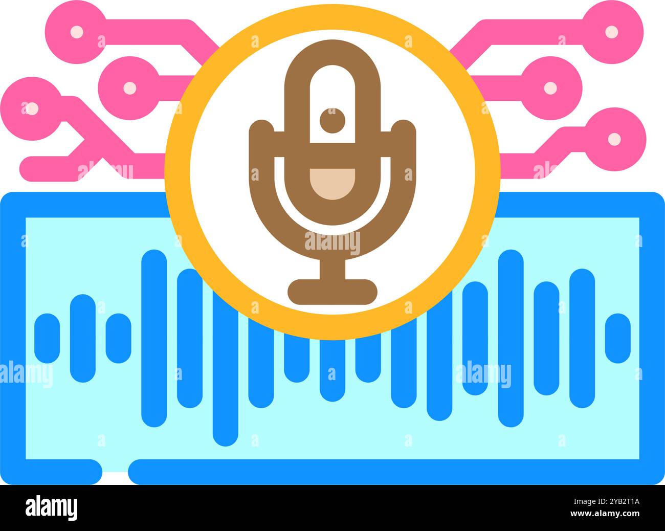 voice recognition color icon vector illustration Stock Vector Image ...