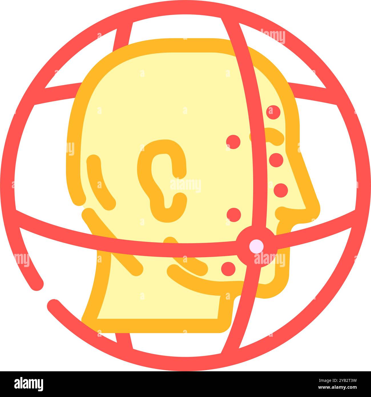 3d facial mapping color icon vector illustration Stock Vector Image ...