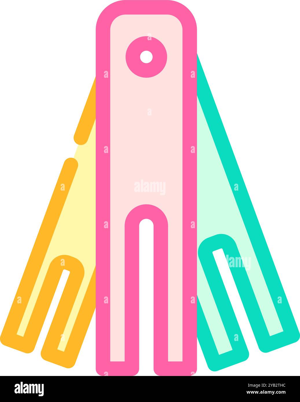 pleating tool dressmaking fashion color icon vector illustration Stock ...