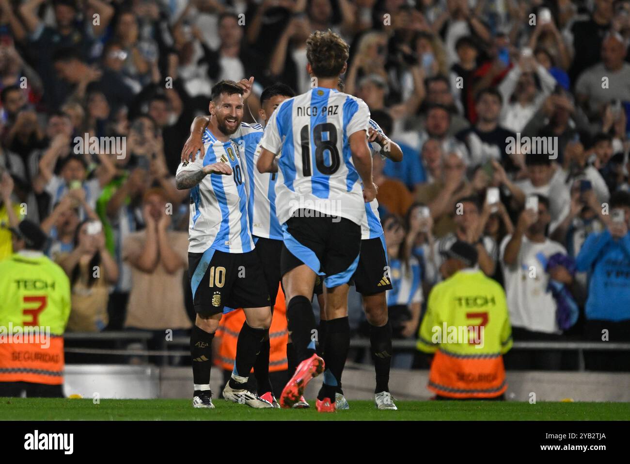 BUENOS AIRES, ARGENTINA - OCTOBER 15: Lionel Messi of Argentina ...