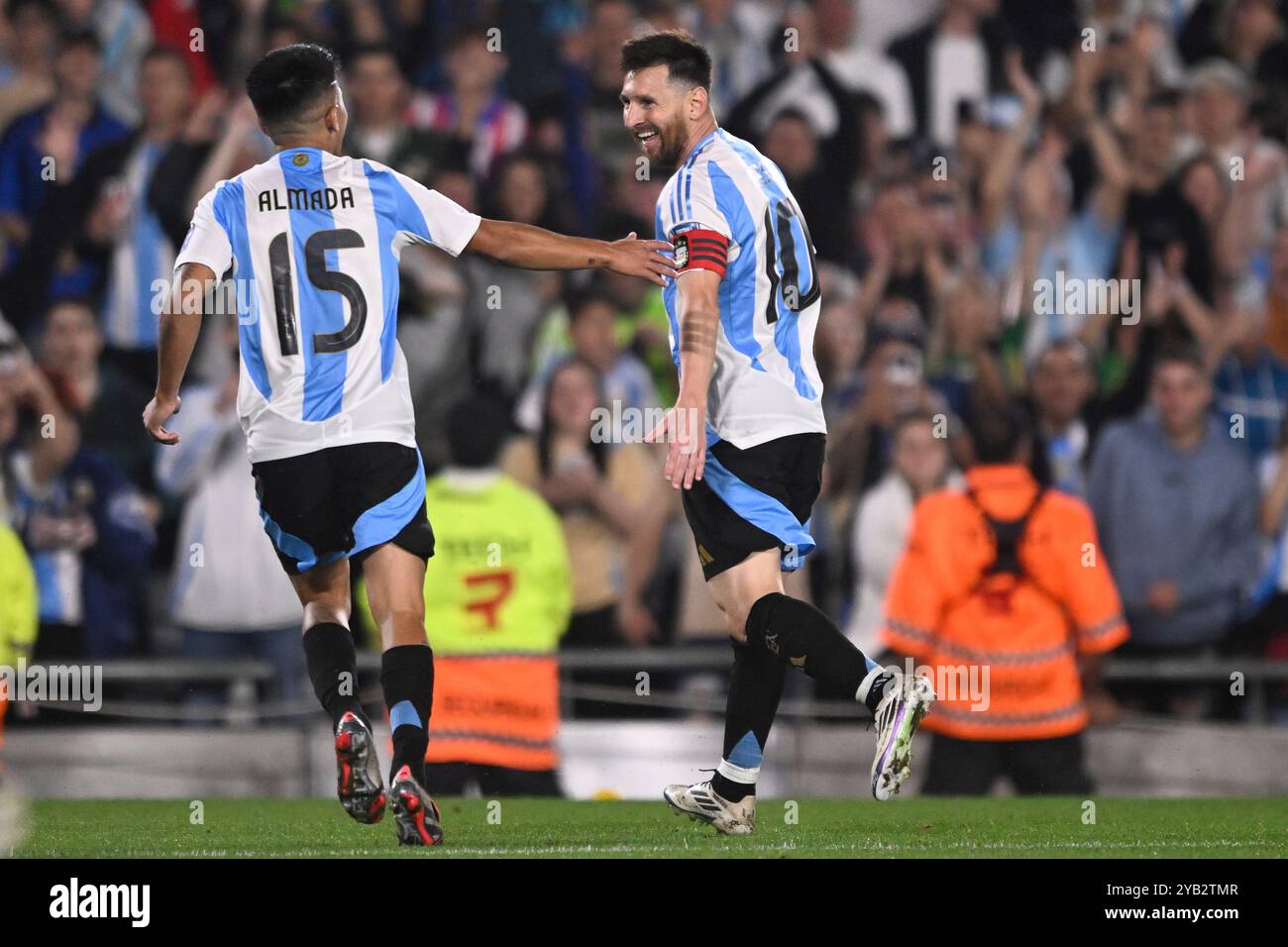 BUENOS AIRES, ARGENTINA - OCTOBER 15: Lionel Messi of Argentina ...