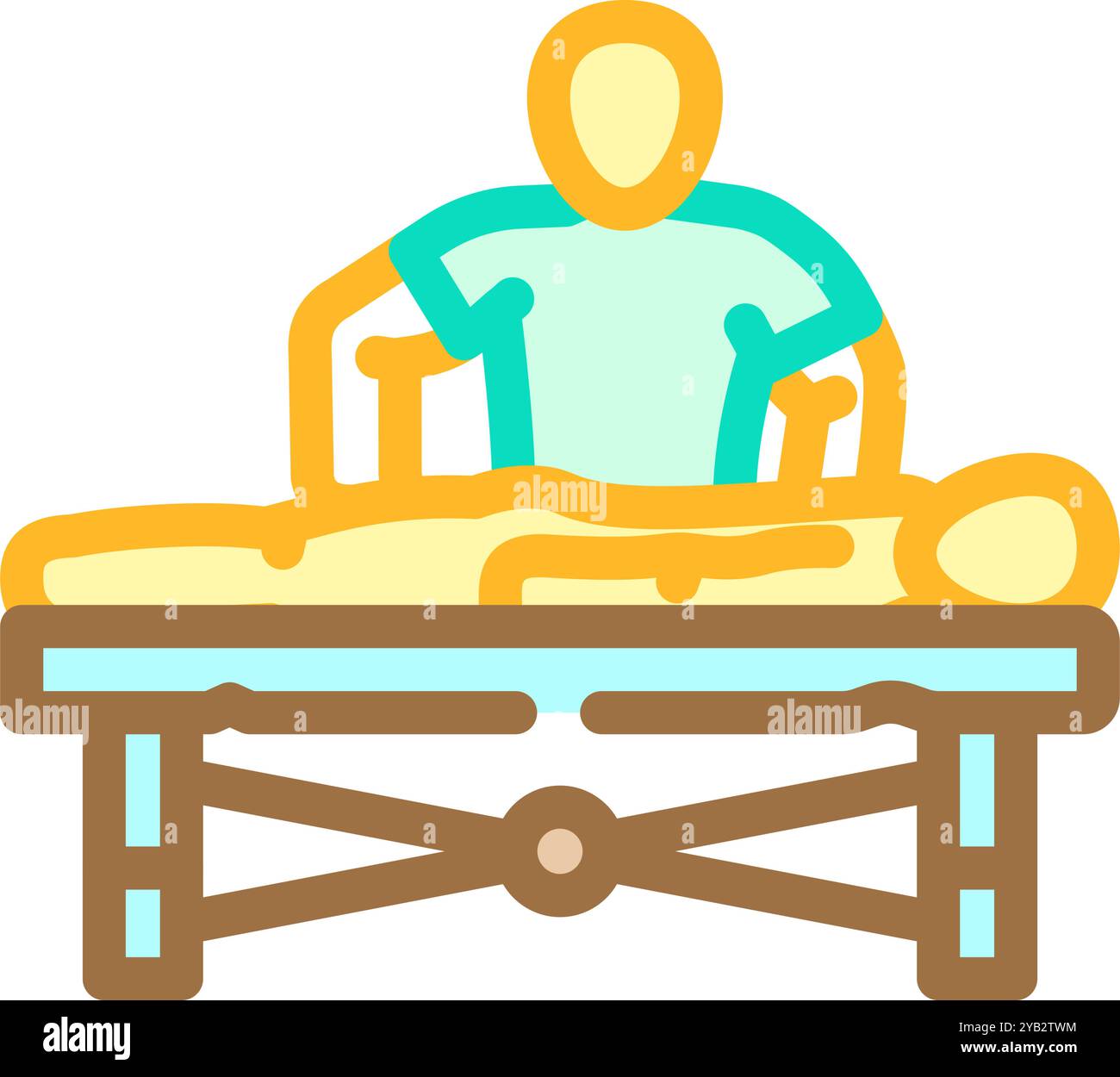 abhyanga ayurveda color icon vector illustration Stock Vector Image ...