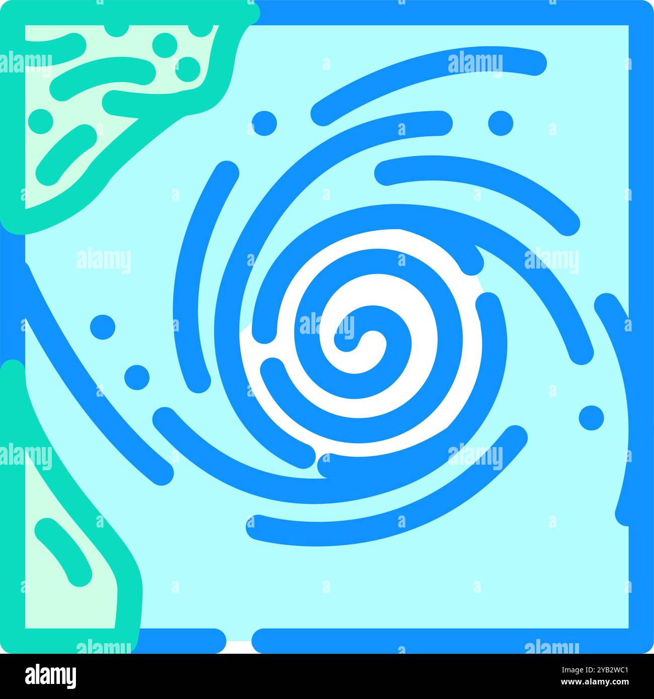 cyclone hurricane disaster color icon vector illustration Stock Vector ...