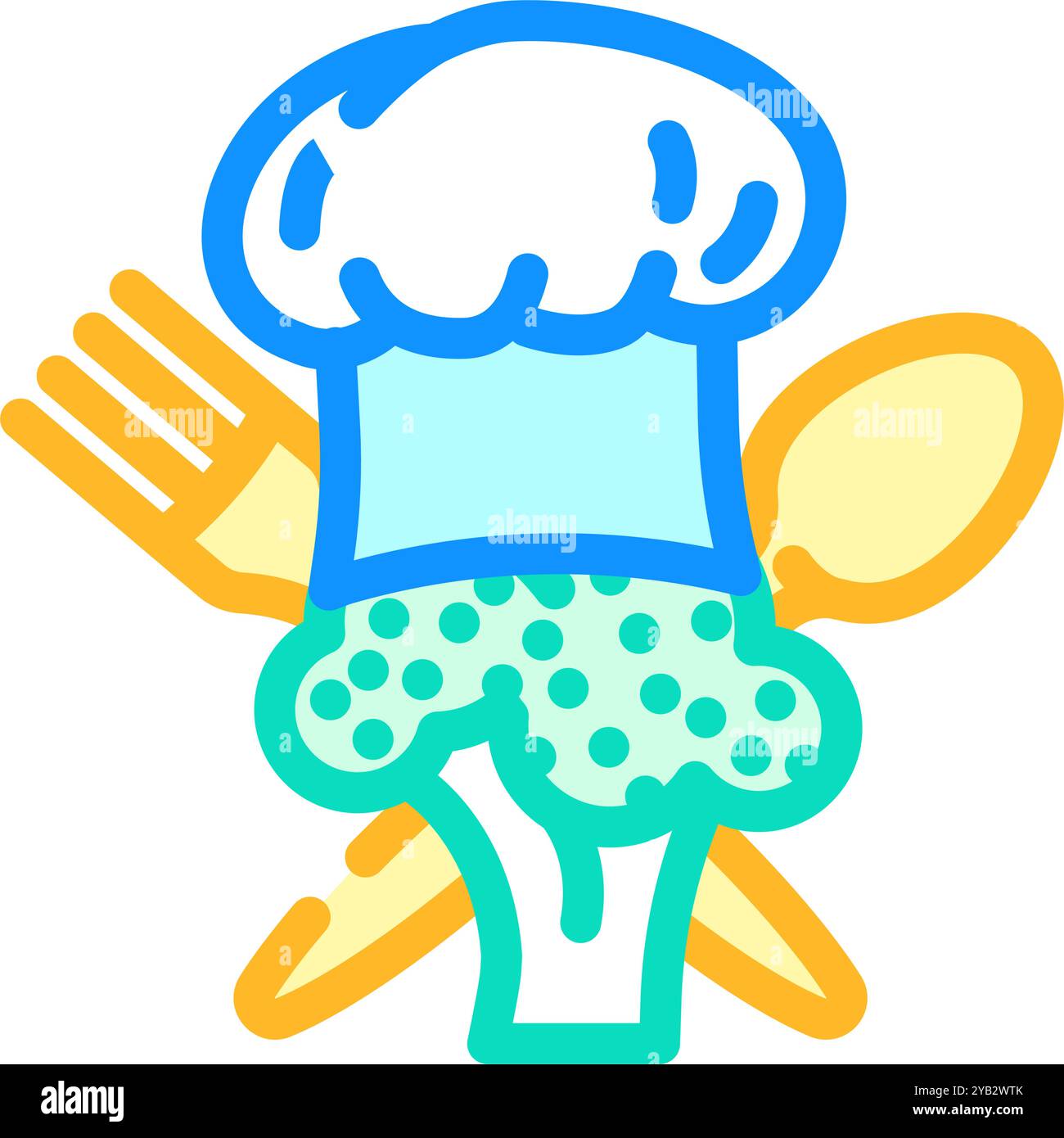 cooking vegan food color icon vector illustration Stock Vector Image ...