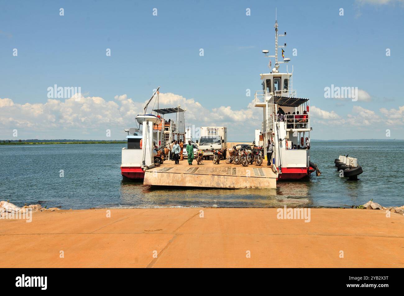 The Bukakata - Ssese Islands Ferry on Lake Victoria - Uganda Stock ...
