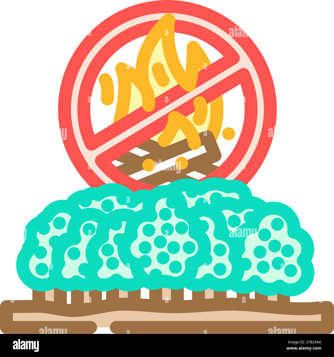 Forest fire hazard sign Stock Vector Images - Alamy