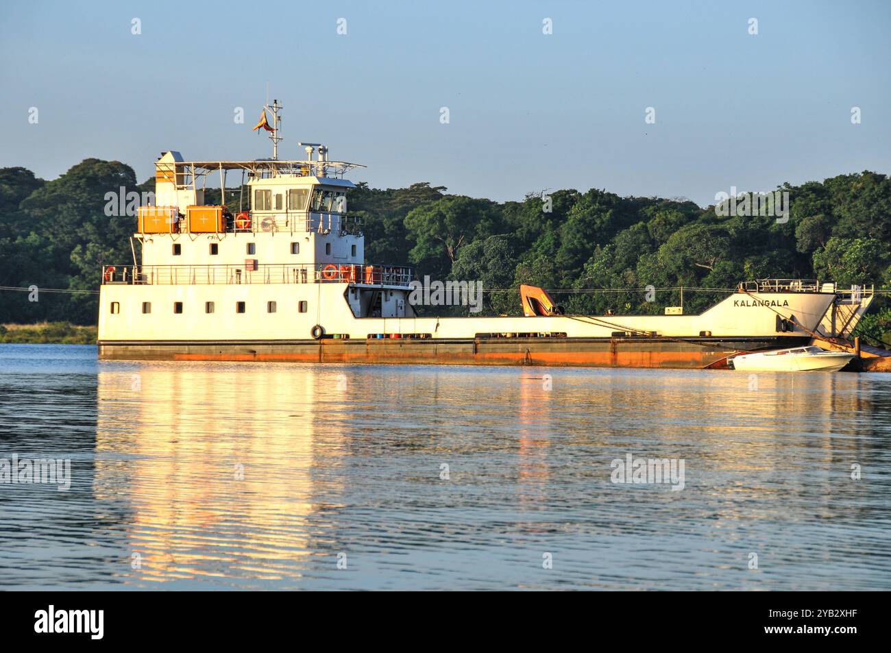 The MV Kalangala ship that plies the Entebbe Ssese Islands route on ...