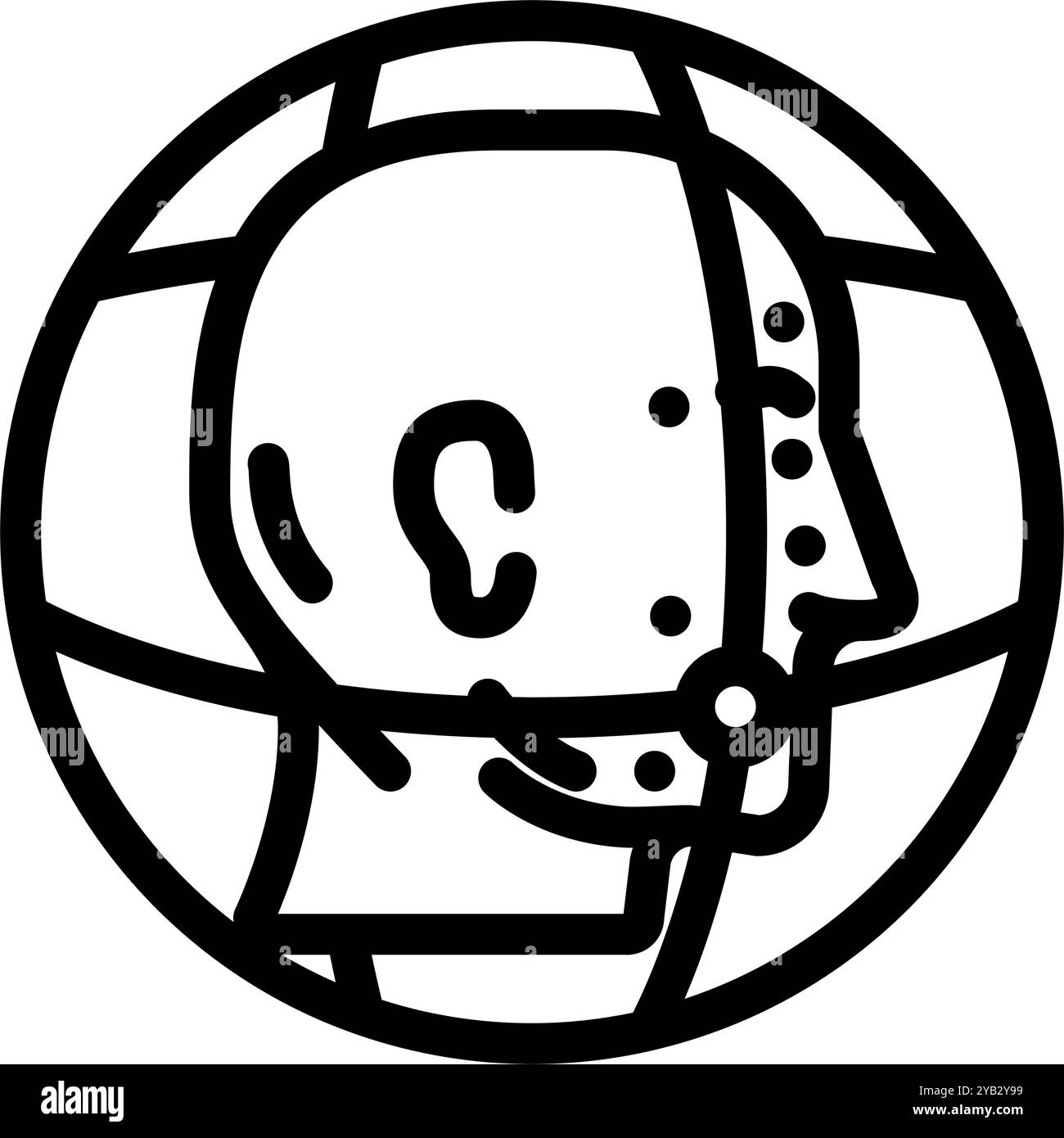 3d facial mapping line icon vector illustration Stock Vector Image ...